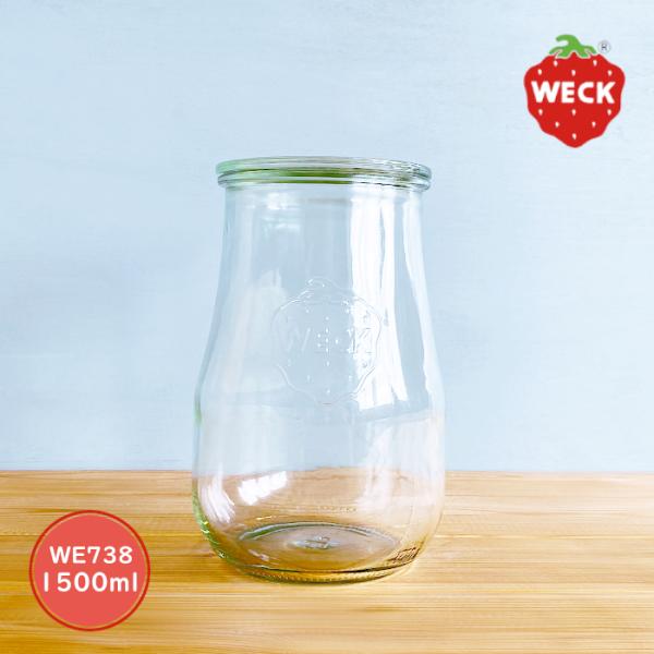 【発売日：2023年07月19日】■商品名　ガラス容器 WECK チューリップ WE738 キャニスター 1.5L L 見せる収納 1500ml 保存容器 調味料入れ サングリア シリアル Tulpen form キャニスター ウェック