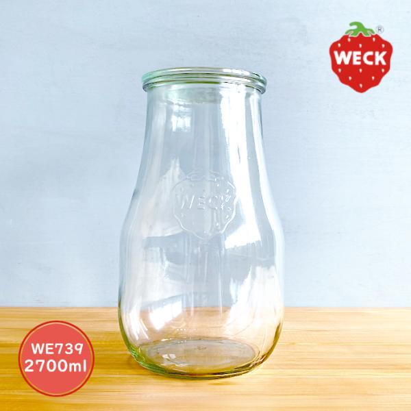 【発売日：2023年07月19日】■商品名　ガラス容器 WECK チューリップ WE739 キャニスター 2.7L L 2700ml 保存容器 調味料入れ 果実酒 梅酒 Tulpen form キャニスター ウェック
