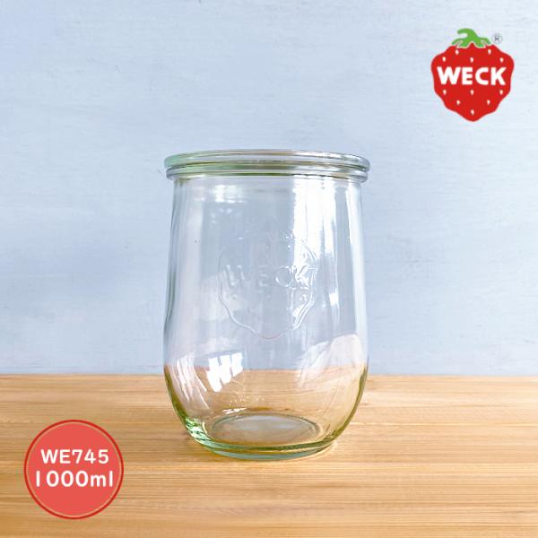 【発売日：2023年07月20日】■商品名　ガラス容器 WECK チューリップ WE745 キャニスター 1L L 1000ml 保存容器 調味料入れ デザート 果物 野菜の漬け込みTulpen form キャニスター ウェック
