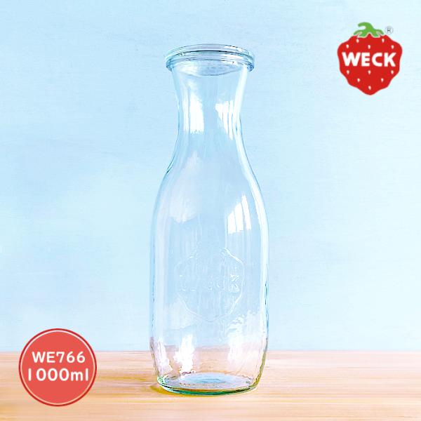 【発売日：2023年07月19日】■商品名　ガラス容器 WECK ジュースジャー WE766 キャニスター 1L S 1000ml 調味料入れ Saftfasche 保存容器 フレーバーウォーター サングリア キャニスター ウェック