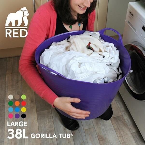 【発売日：2024年07月17日】■商品名　バケツ界の王様 RED GORILLA ゴリラタブ Lサイズ 38L バケツ界の王様 タブトラッグス TUBTRUGS ランドリー 洗濯かご おもちゃ入れ バスケット アウトドア 車 収納ボックス...