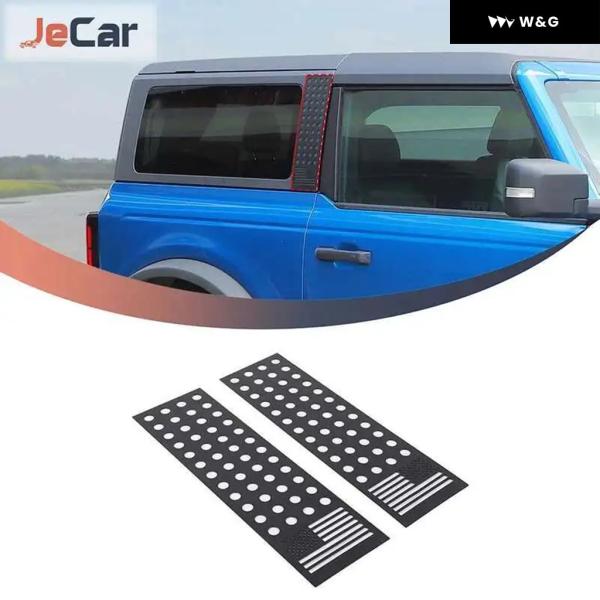 カーウィンドウセンターピラー ポスト ステッカー デコレーション フォード ブロンコ 2021年以降 2ドア メタルカバー 自動車 外装 アクセサリー カスタムパーツ アクセサリー 交換用部品Hign-concerned Chemical:...