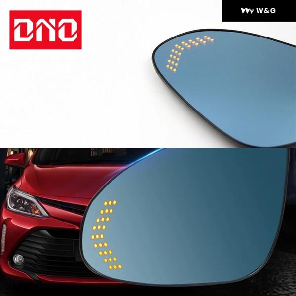 バックミラー ライト トヨタ ヴィオス2015 2016 2017ウィンカー+ヒーター+アンチグレアリバースハザード車ミラー レンズ カスタムパーツ アクセサリー 交換用部品Hign-concerned Chemical:NoneCerti...