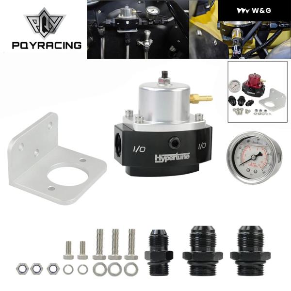 PQY 12-880 E85互換 リターン調整可能 スタイル ビレット アルミバイパス燃料圧力レギュレーター AN6*1 AN8*2フィッティング付き カスタムパーツ アクセサリー 交換用部品Hign-concerned Chemical:...