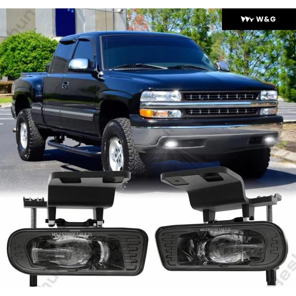 LED フォグランプ シボレー シルバラード 1999-2002 タホ サバーバン 2000 2001 2002-2006 LED フォグランプ アセンブリ バンパー ドライビングランプ バルブ カスタムパーツ アクセサリー 交換用部品Hi...