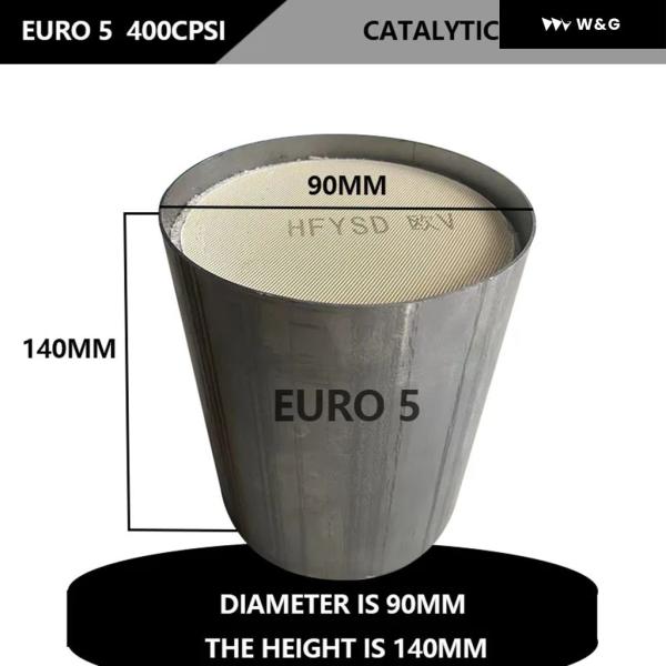 ユーロ5 400CPSI サイズ直径90MM高さ140MM高フローセラミックハニカムレース触媒コンバータスポーツセラミック触媒 カスタムパーツ アクセサリー 交換用部品Material:CeramicOrigin:Mainland Chin...