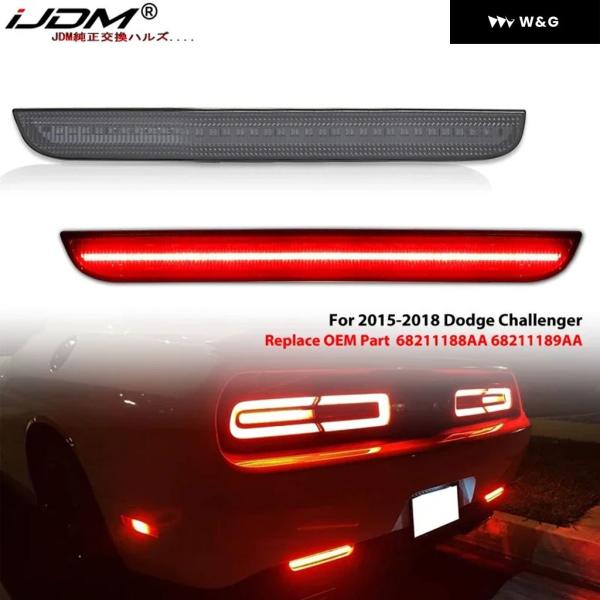 ダッジ チャレンジャー リア バンパー リフレクター ライト アセンブリ テール リア フォグランプ 機能 テールライト 2015-2022 カスタムパーツ アクセサリー 交換用部品Hign-concerned Chemical:NoneS...