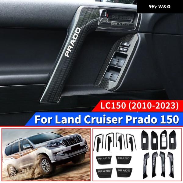 ステンレス ハンドルデコレーション トヨタ ランドクルーザー プラド 150 LC150 FJ150 2010-2020 - 22 アクセサリー インナー アップグレード カスタムパーツ アクセサリー 交換用部品Hign-concerned...