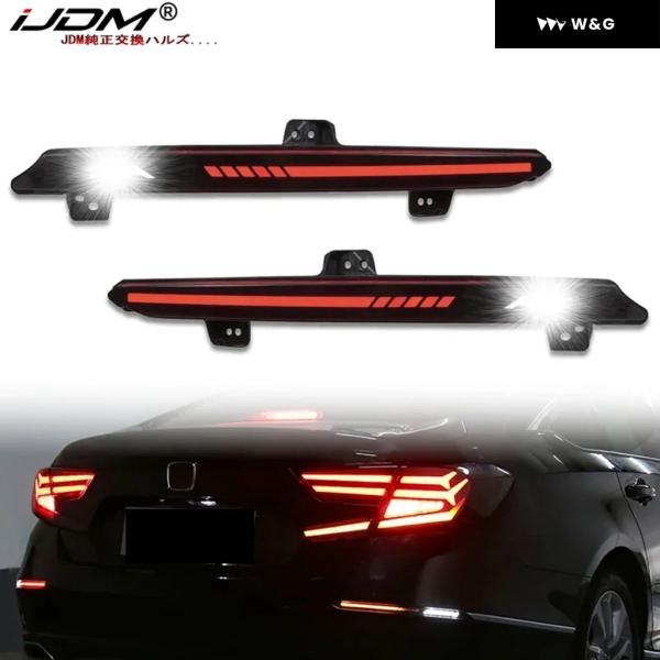 ホンダ アコードセダン用 バンパー リフレクター ライト テール/ブレーキ ウィンカーライト リア フォグランプ 機能 2018-2022 カスタムパーツ アクセサリー 交換用部品Hign-concerned Chemical:NoneCe...