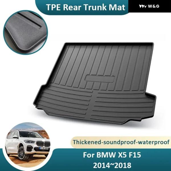 TPE素材 トランク マット リア BMW X5 F15 2014~2018 防水 ラバーカーゴライナー アクセサリー プロテクター 傷防止 お手入れ簡単 カスタムパーツ アクセサリー 交換用部品Hign-concerned Chemica...