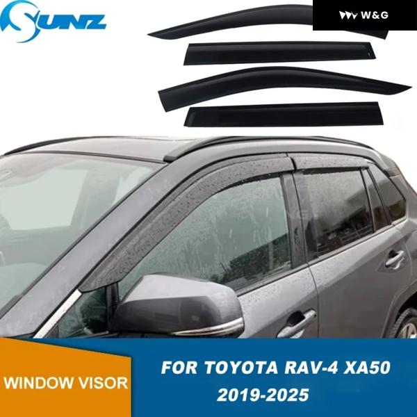 インジェクションウィンドウ バイザー トヨタ RAV4 XA50 2019 - 24 2025 4個 サン スノー レインガード ディフレクター フロントガラス カスタムパーツ アクセサリー 交換用部品Material:PlasticHig...