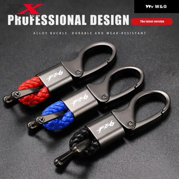 ヤマハ FZ6 FZ6N FZ6S FZ6R FZ-6 2004-2023 汎用 全年式 2020 オートバイ バイク アクセサリー 編みロープキーリング メタルキー チェーン カスタムパーツ アクセサリー 交換用部品Protective ...