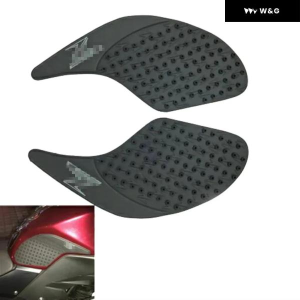 オートバイ バイク 滑り止めタンク パッド プロテクター ステッカー ガス燃料ニー グリップ トラクションサイド デカール カワサキ Z250 2014 - 16 カスタムパーツ アクセサリー 交換用部品Hign-concerned Che...