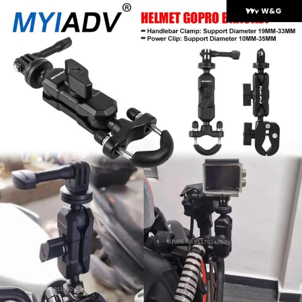 汎用 オートバイ バイク 360°回転式ライディングレコーダーGOPRO ブラケット カメラ サポート ホルダー ハンドルバー ミラー マウント オートバイ バイク カスタムパーツ アクセサリー 交換用部品Hign-concerned Ch...
