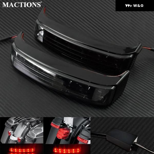 オートバイ バイク LED サドルバッグ ウィンカーラン ブレーキライト ランプ ハーレー ツーリングストリートグライド ロードキング FLHR 2014-2021 2022ウルトラ カスタムパーツ アクセサリー 交換用部品Protecti...