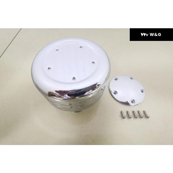 クロームホーンカバー 5穴ポイントカバー 付き ハーレー ツーリング ロードグライド FLTR FLHR ダイナ ヘリテージ スプリンガー ファットボーイ XLH883 XLH1200 カスタムパーツ アクセサリー 交換用部品Hign-co...