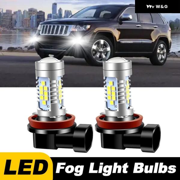 ジープ レネゲード 15-21 グランド チェロキー 4 14-2020 コンパス 11-21 車用 LED フロント フォグランプ バルブ H8 H11 ランプ 6000K アクセサリー 2個 カスタムパーツ アクセサリー 交換用部品Hi...