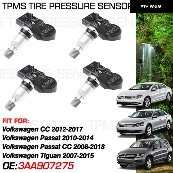 3AA907275 VW TIGUAN 5N 2007-2015 TIGUAN VOLKSWAGEN PASSAT CC 2009-2017 VW PASSAT B7 2010-2014 433MHZ タイヤエア圧モニター カスタムパーツ ...