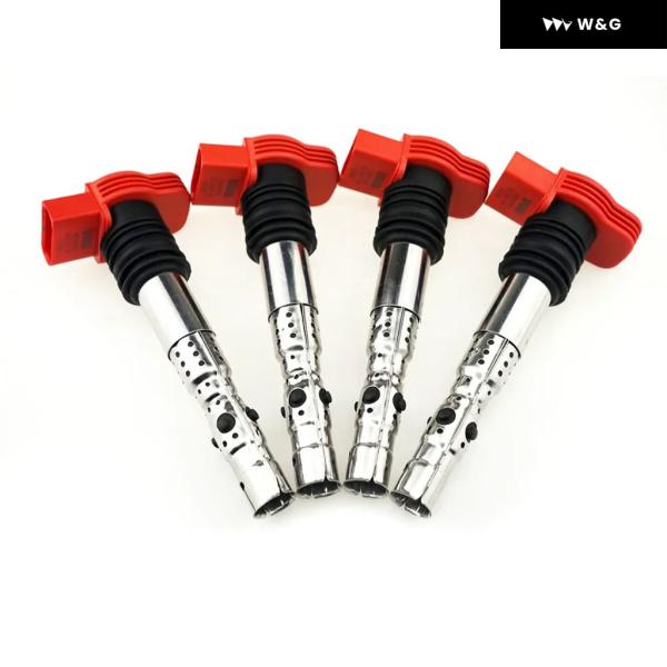 4X 点火 コイル アウディ A4 8E2 B6 3.0 2000-2005 B7 2004-2008 A6 C5 A8 4E2 4E8 2002-2010 06C905115A 06C905115B UF483 C1447 カスタムパーツ...