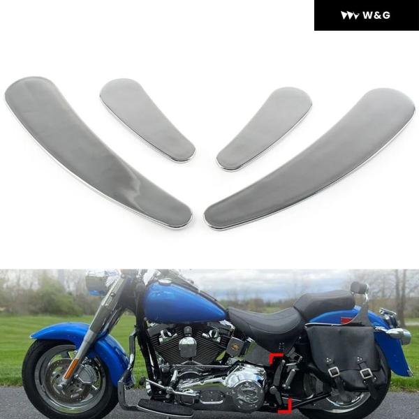 ハーレー ダビッドソン ソフテイル ヘリテージ スプリンガー ファットボーイ 1984-2007用 4個 オートバイ バイク スイングアーム フレーム インサートキット カスタムパーツ アクセサリー 交換用部品Protective part...