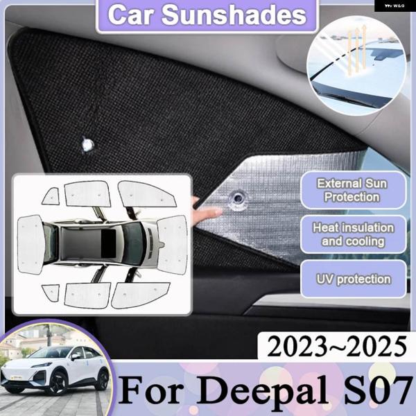 車フルカバー サンシェード DEEPAL S07 2023-25 S7 ウィンドウ フロントガラス カバー 紫外線防止バイザー ステッカー サンシェード アクセサリー カスタム パーツ アクセサリーHigh-concerned chemic...