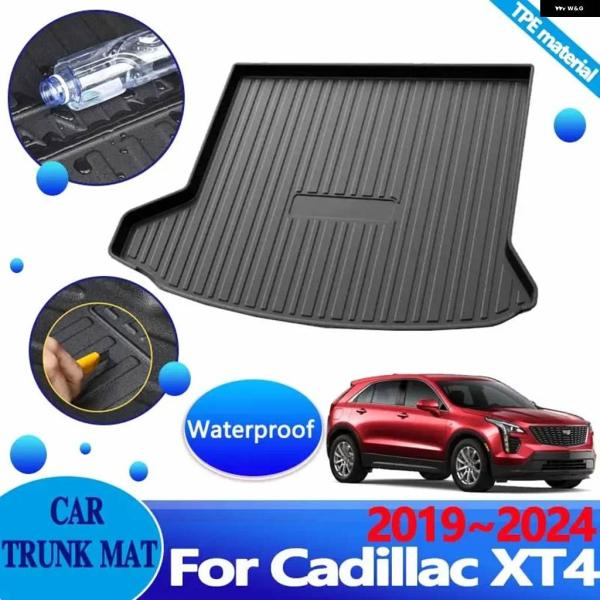 キャデラック XT4 2019~2024 2023 トランク マット 汚れ防止ライナー 防水 カーペット プロテクター TPE素材 収納 パッド アクセサリー カスタム パーツ アクセサリーHigh-concerned chemical:N...