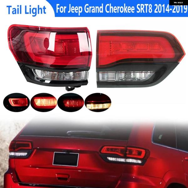 カーアクセサリー リア テールライト シグナルブレーキランプ テールランプ アセンブリ ジープ グランド チェロキー SRT8 2014-2019 68142942AF 68142943AF カスタム パーツ アクセサリーHigh-conc...