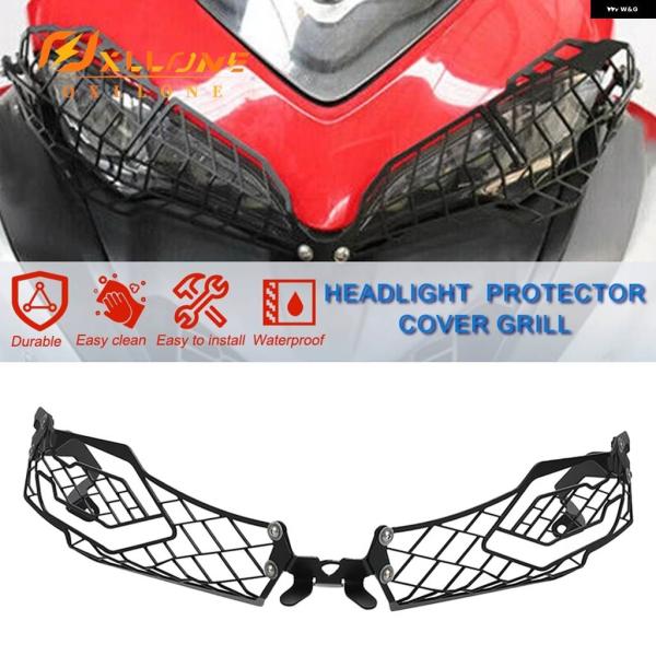 ドゥカティ MULTISTRADA MTS 950 1260 1200 S GRAND TOUR ENDURO PIKES PEAK ヘッドライト ガード グリル カバー カスタム カスタム パーツ アクセサリーProtective par...