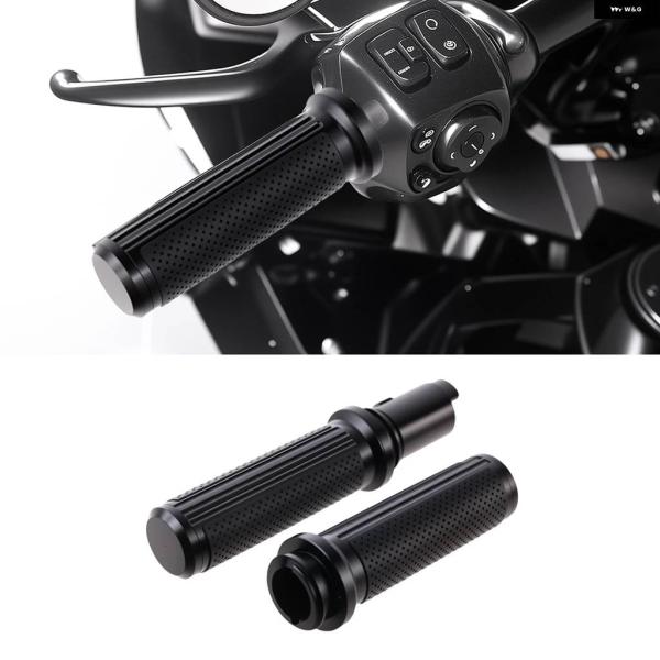 オートバイ ブラックソフトコンフォートハンド グリップ ハーレー ツーリング ストリート ロードグライド FLHXSE FLTRXSE 2024 2025 対応 カスタム パーツ アクセサリーHigh-concerned chemical:...