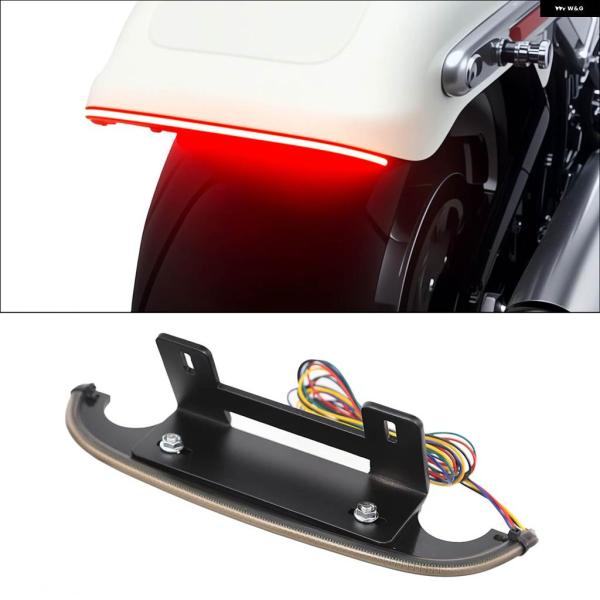 LEDリアスモークフェンダーエリミネーター ランニングブレーキウィンカー テールライト キット ハーレー ソフテイル 2018-2025 ファットボーイ カスタム パーツ アクセサリーProtective parts:OtherHigh-c...
