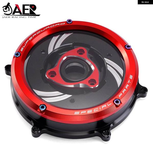 オートバイ クリアクラッチカバー プロテクター ガード ドゥカティ 959 1199 1299 PANIGALE R S ABS 959 PANIGALE CORSE V2 プレッシャープレートキット カスタム パーツ アクセサリーProt...