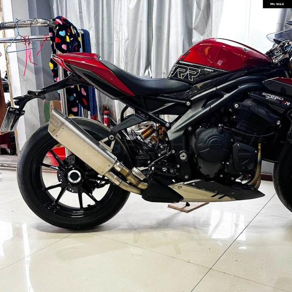 トライアンフ スピード トリプル 2021 - 24スピード トリプル 1200 / RS / RR エスケープ スリップオン バイク エキゾースト パイプ マフラー カスタム パーツ アクセサリーHigh-concerned chemic...