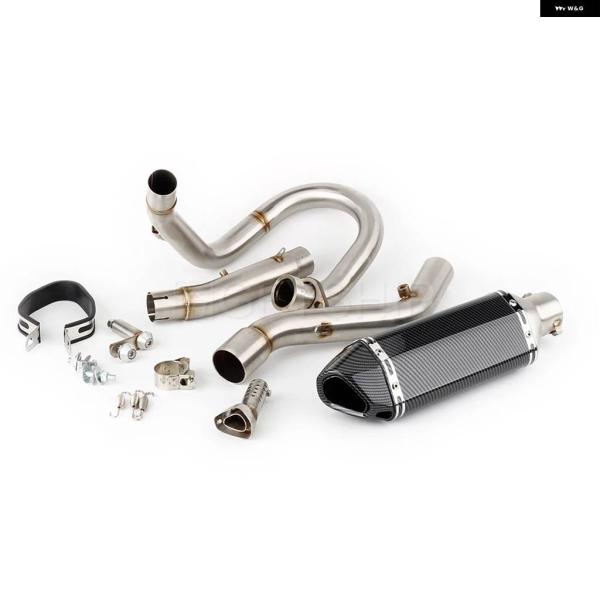 スズキ DRZ 400 2000-2022 DRZ400 S / SM DR-Z 400 DRZ400S エスケープ スリップオン オートバイ エキゾーストマフラーとヘッダーリンク パイプ カスタム パーツ アクセサリーMotobike M...