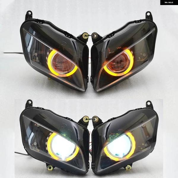 ホンダ CBR600RR 2007-2012 バイク HID プロジェクター ヘッドライト 済み イエローエンジェルアイ レッドデビルズアイ カスタム パーツ アクセサリーHigh-concerned chemical:NoneWattag...