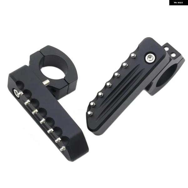 オートバイ フロント フットペグ 折りたたみ 式 フットレスト クランプ22-25MM BMW F800GSアドベンチャーS1000XR F750GS F850GS C400X C400GT カスタム パーツ アクセサリーProtectiv...