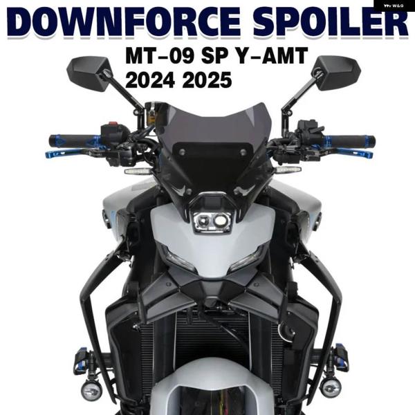 MT09 SP サイドスポイラー キット ダウンフォース ネイキッド サイドウィンドデフレクター エアロダイナミックウィングデフレクター ヤマハ MT-09 Y-AMT 2024 2025 カスタム パーツ アクセサリーProtective...