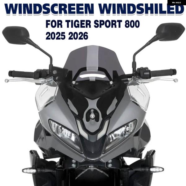 TIGER SPORT800 2025 フロントスポーツ ウィンドシールド バイザー ウィンドデフレクター ウィンドスクリーンスポイラー ダブルバブル スクリーン フェアリング シールド カスタム パーツ アクセサリーHigh-concer...
