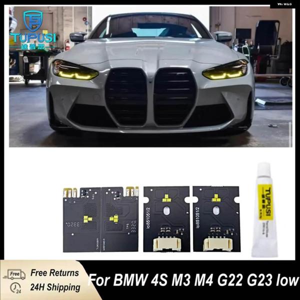 イエロー DRL LED モジュール LOW EU バージョン BMW BMW 4シリーズ M3 M4 G80 G82 G83 G22 G23 G26 2021-2024 デイタイム ランニング ライト チップOEM number:11B9...