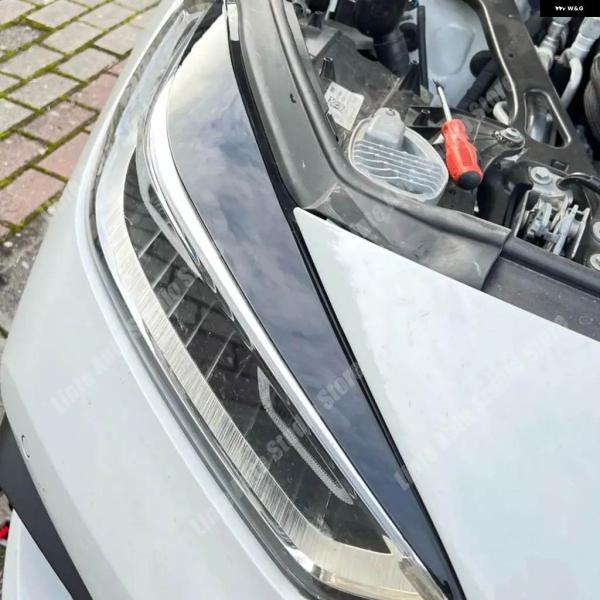 フロント バンパー ヘッドライト アイリッド アイブロウ BMW F40 118I 120D 128TI M135I 2019-2024 エアベント カバー サイドスプリッター 3D ステッカー トリムHigh-concerned chem...