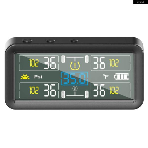 ソーラー充電機能付き4センサーTPMS - リアルタイム圧力/温度アラート LCD ディスプレイ 全車両Is Batteries Included:YesHigh-concerned chemical:NoneSpecial Feature...