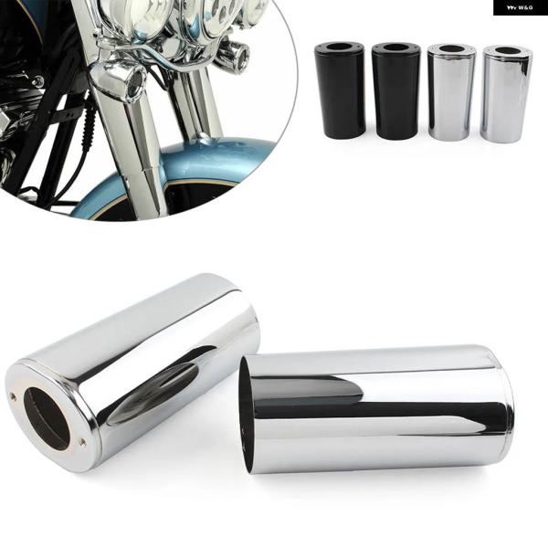 バイク フロント フォーク スライダー カバー クローム/ブラック ハーレー ツーリング FL 1984-2013 45964-86 1組Protective parts:OtherHigh-concerned chemical:NoneO...