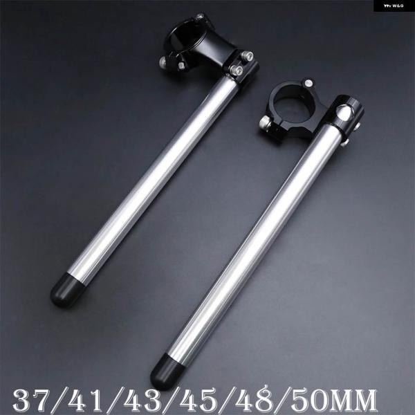 2025年型 汎用 7/8インチ22MM オートバイ ハンドルバー アルミライザー CNC ハンドルバー クリップオン 37 41 43 45-50MM フォーク ハンドルバー クリップオン カスタム パーツ アクセサリーHigh-conc...