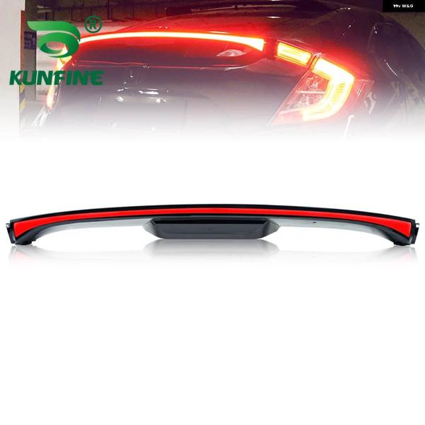 LEDカー テールライト アセンブリ ホンダ シビック 2016-2021 DRLブレーキダイナミックターンシングルカー テールライト チューニングパーツ カスタム パーツ アクセサリーHigh-concerned chemical:Non...