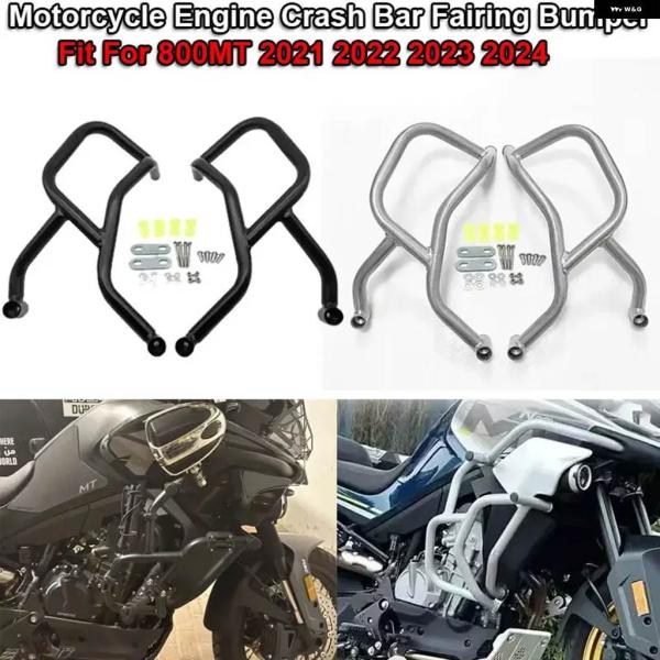 バイク エンジン ガード クラッシュ バー CFMOTO 800MT MT800 2021-2024 フレーム スタントケージ バンパー フェアリング プロテクター カスタム パーツ アクセサリーHigh-concerned chemica...