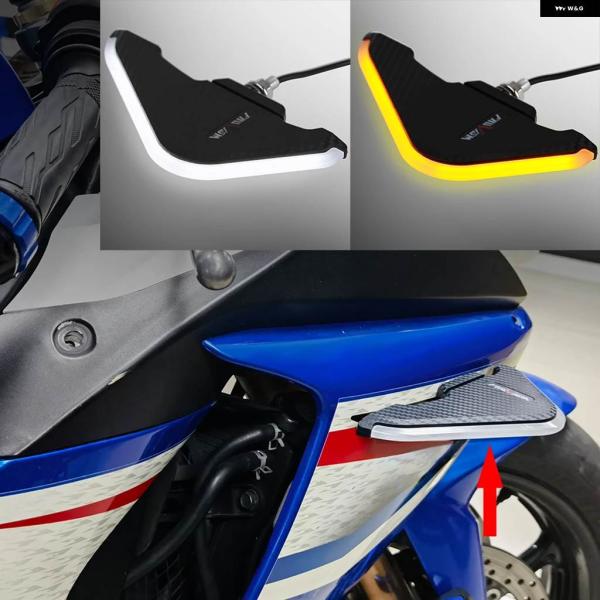 フロントエアロダイナミック ウィングレット サイドスポイラー ダイナミック フェアリング ウィングキット ホンダ CBR600 CBR650R CBR1000 CBR300R CBR500R カスタム パーツ アクセサリーProtectiv...