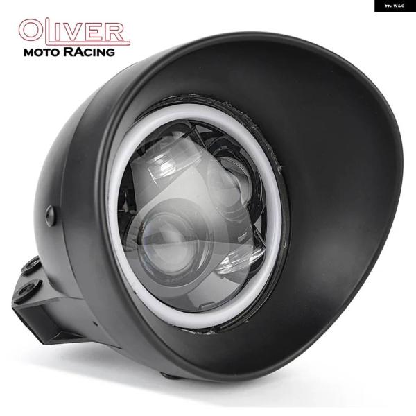 レトロ 5.75インチ バイク ヘッドライト ハイ/ロービーム ヘッドランプ クルーザー ハーレー ホンダ ヤマハ スズキ カワサキ カスタム パーツ アクセサリーHigh-concerned chemical:NoneLumens:480...