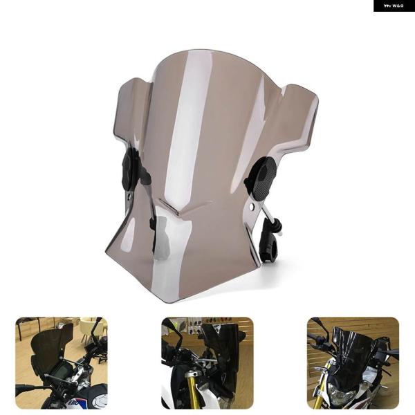 バイク ウインドスクリーン ウインドデフレクター ホンダ ホーネット CB650F CB125F CB1300 1000 ハスクバーナ ヌーダ 900R スモーク カスタム パーツ アクセサリーProtective parts:OtherH...