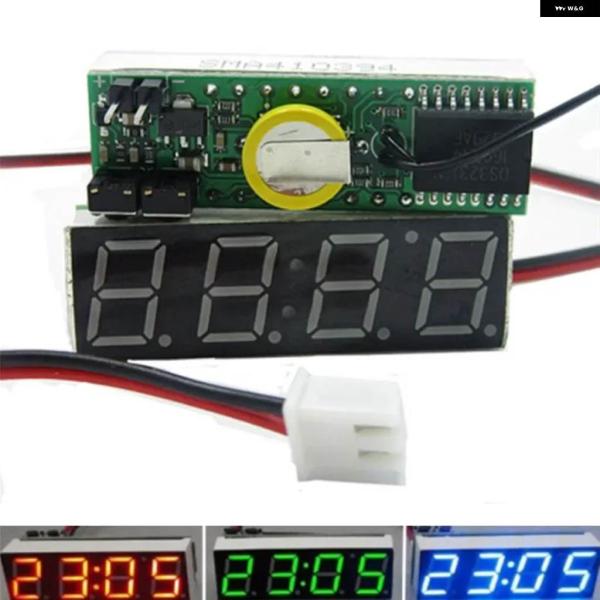 3イン1ミニカーデジタル時計温度計電圧計LED ディスプレイ デジタルタイマー インテリア カスタム電子機器 カスタム パーツ アクセサリーHigh-concerned chemical:NonePlacement on Vehicle:I...