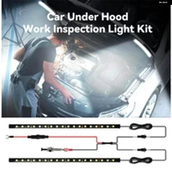 LED カー ボンネット 下作業点検ライトキット 防水 12V 白色 LED ストリップ ライトバー カー ボンネット ライト 車両 カスタム パーツ アクセサリーHigh-concerned chemical:NoneSpecial Fe...