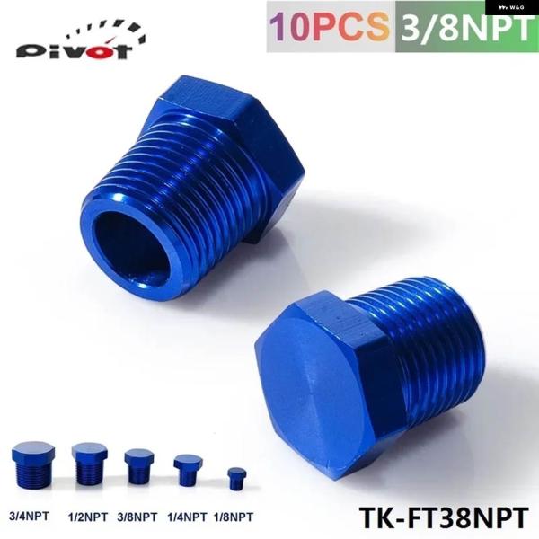 オイルウォーターティン 3/8インチ NPT カーボン六角ヘッドプラグキャップ ねじ込み式 ブルー TK-FT38NPT カスタム パーツ アクセサリーProduct Type:Engine AccessoriesSpecial Featu...